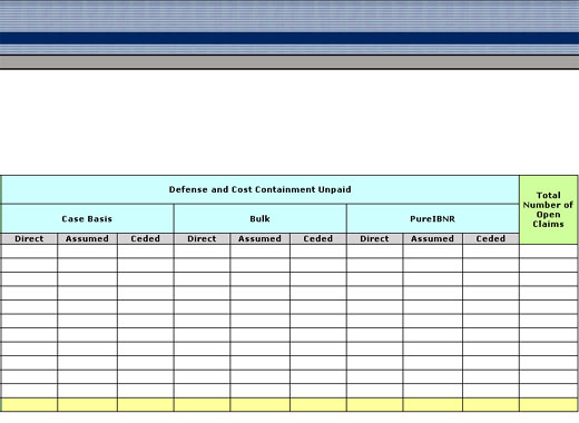 Step 3 - Inputting Aggregate Paid and Unpaid Claim Data