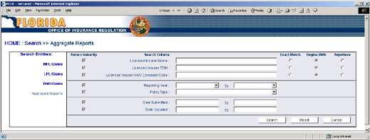 Aggregate Report Searches